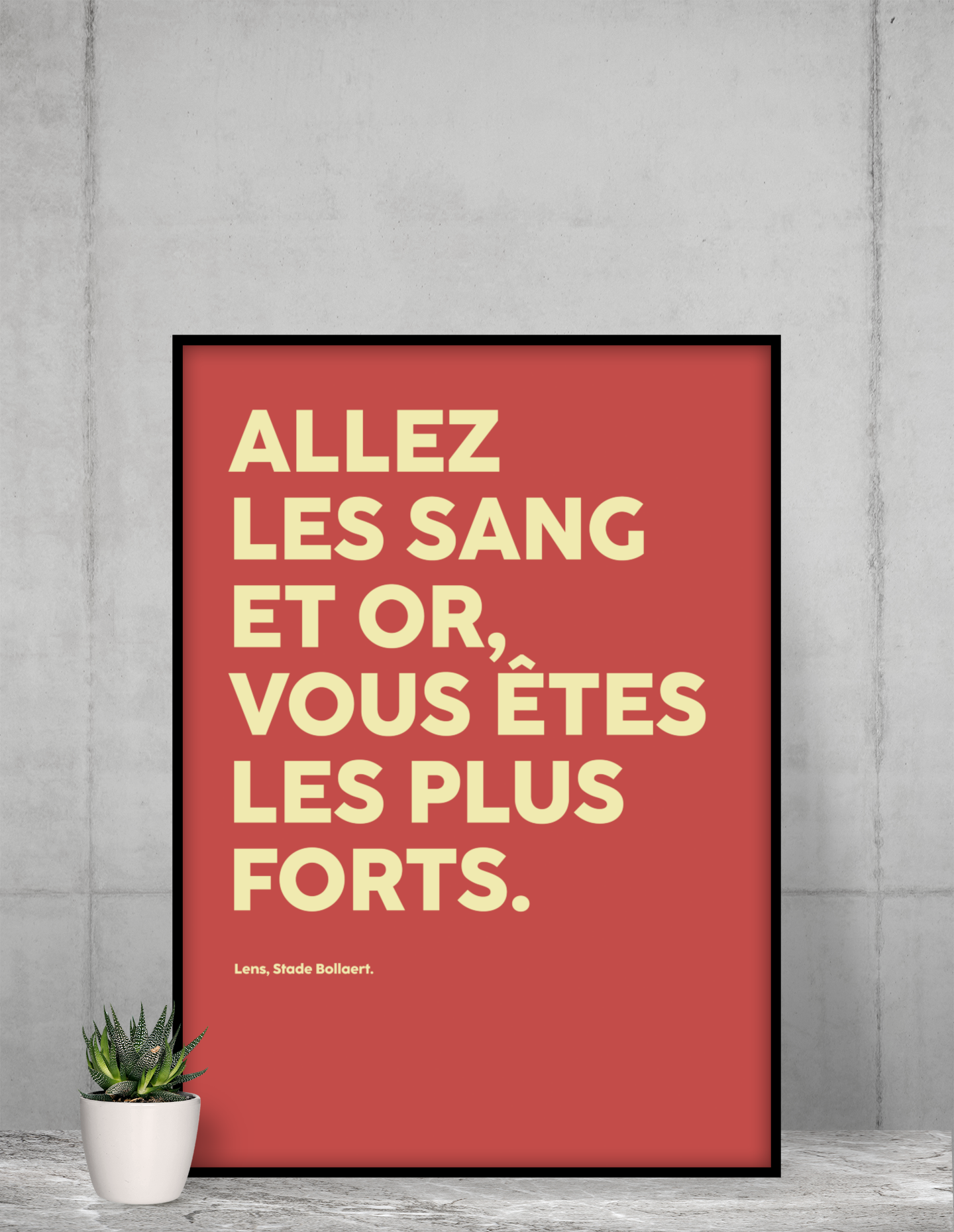 Poster Allez Les Sang Et Or Foot Dimanche Poster Allez Les Sang Et Or Foot Dimanche